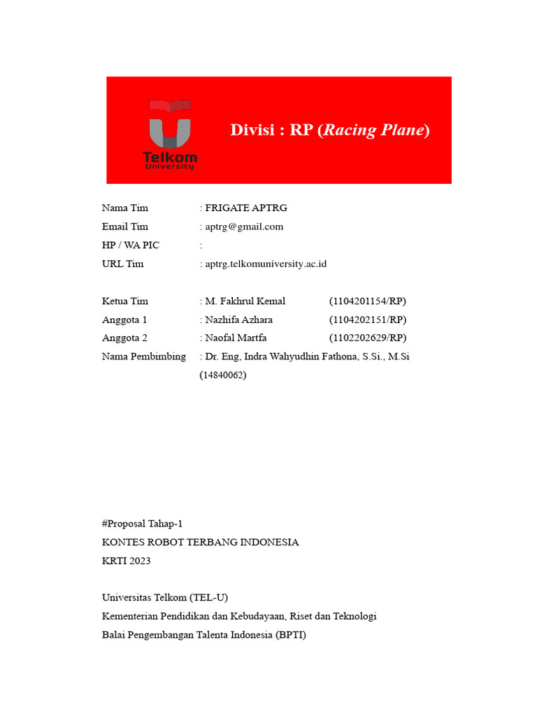 PROPORSAL TAHAP 1 - Ananda Rafi Amanullah - 1102213017 | PDF