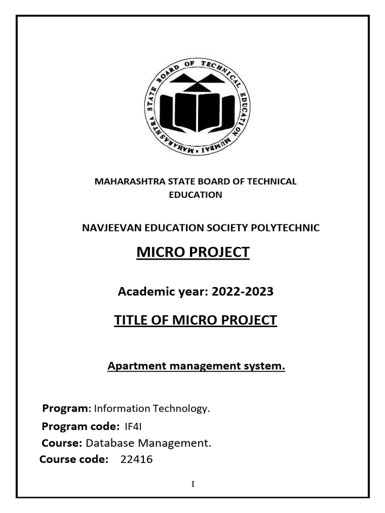 Micro Project Dma | PDF | Databases | Relational Database Micro Project Dma | PDF | Databases | Relational Database