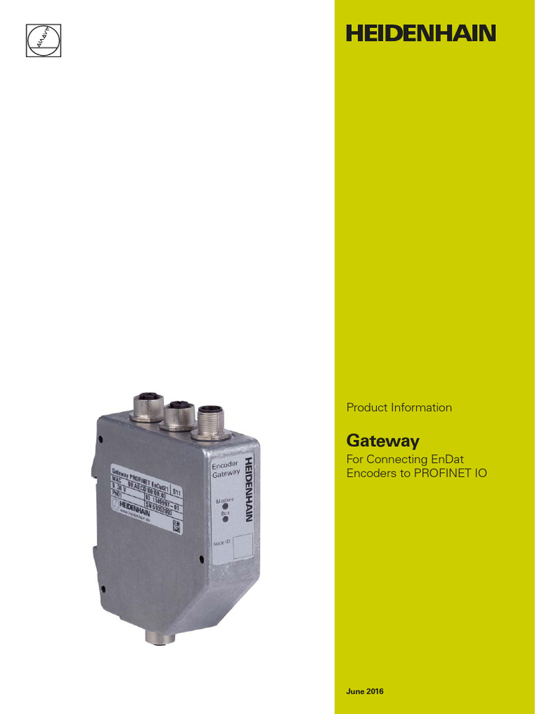 01 A 02 PROFINET Gateway en | PDF | Computing | Electronics