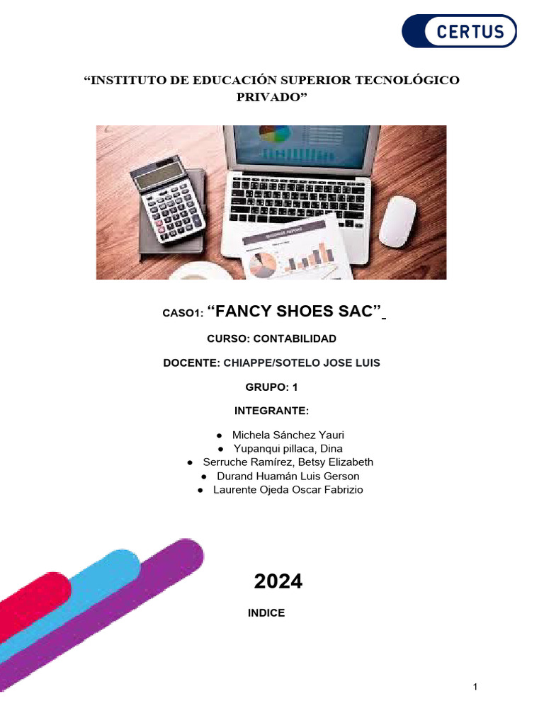 Análisis Contable de Fancy Shoes SAC | PDF | Impuestos | Contabilidad