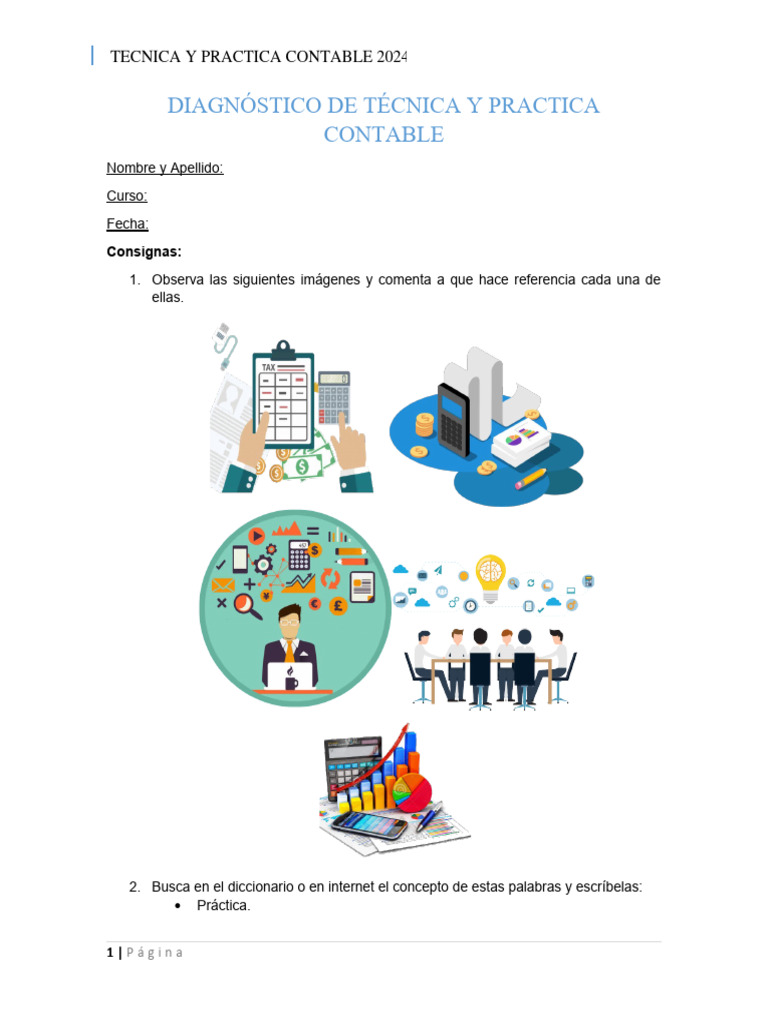 Diagnóstico de Práctica Contable | PDF | Contabilidad | Presupuesto