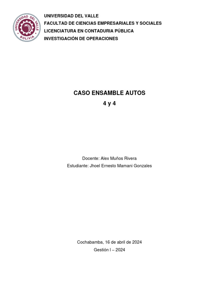 IO tarea 4 y 4 | PDF | Publicidad | Business