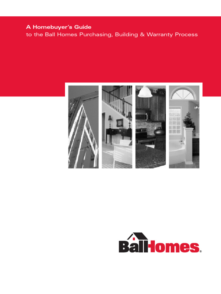 Ball Homes Buyer Guide: Process & Warranty | PDF | Loans | Mortgages