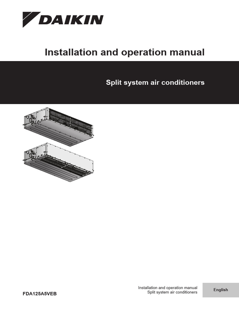 FDA125A - Installation - Operation Manual - 4PEN494410-1D - English | PDF