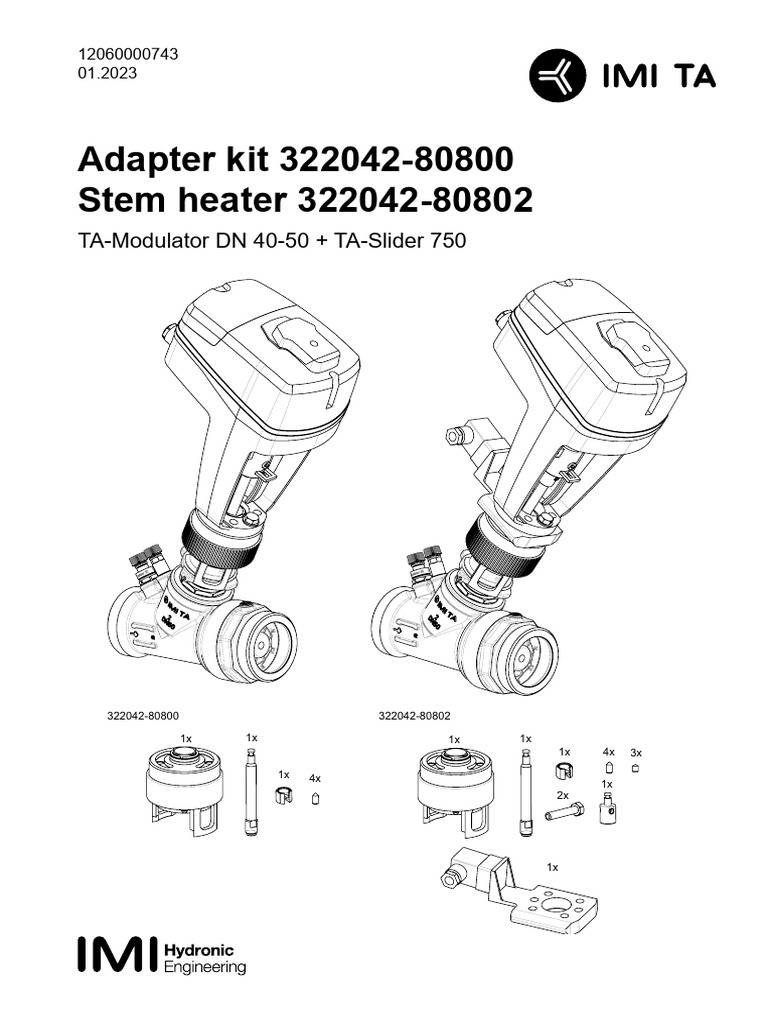Adapter-Kit TA-Modulator 40-50 TA-Slider750 Instruction | PDF