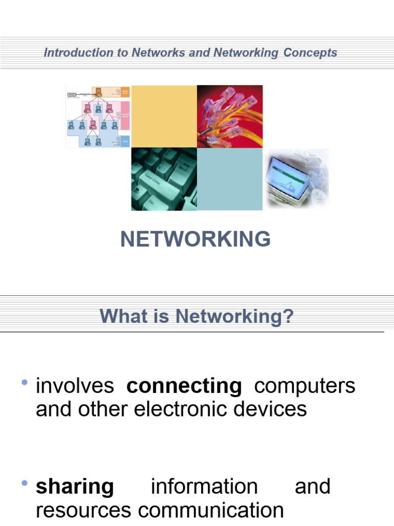 Introductions To Networking Pdf Computer Network Server Computing