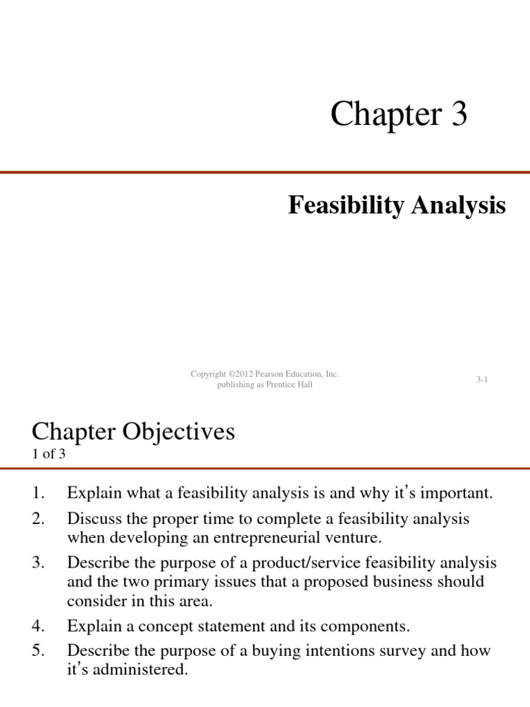 Chapter 3 - Feasibility Analysis | PDF | Feasibility Study | Venture ...