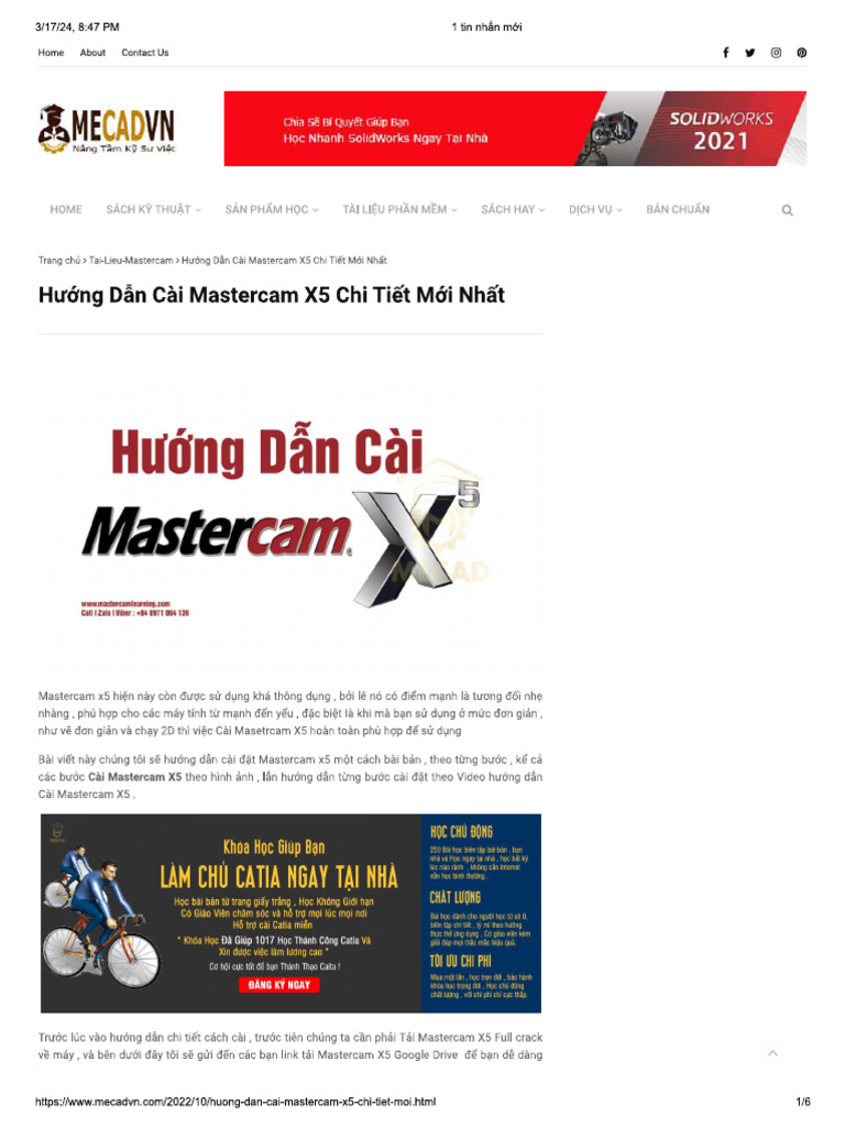 Cài Đặt Mastercam x5 | PDF