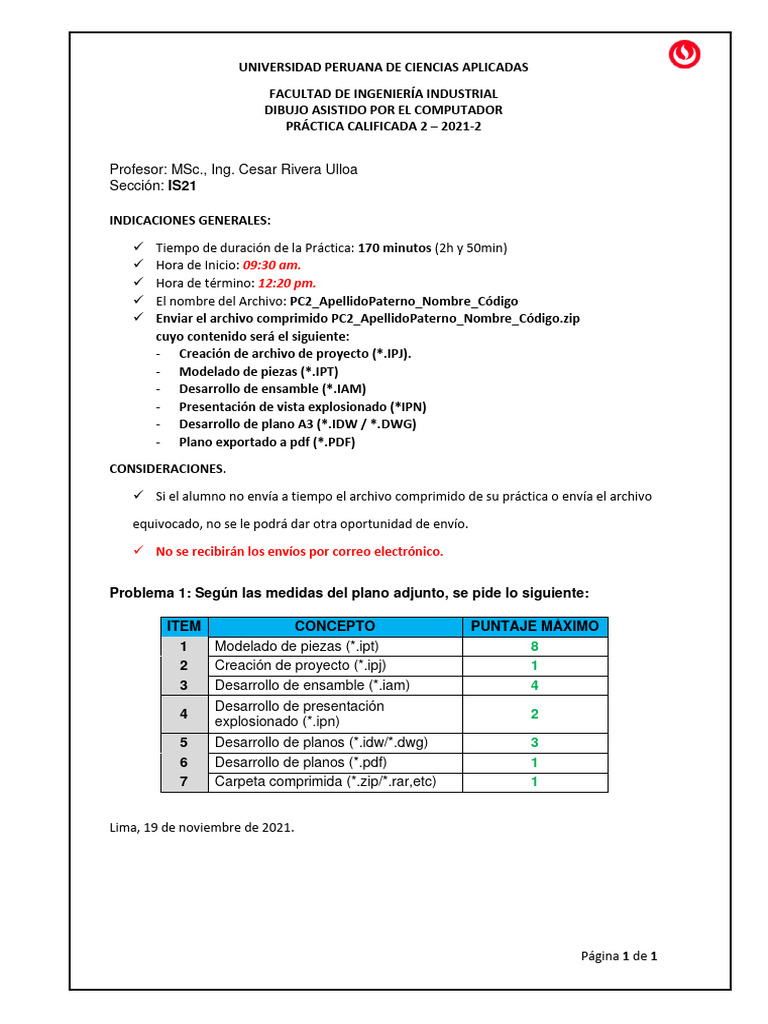 PC2 Dibujo Asistido IS21 Con Plano | PDF | Informática