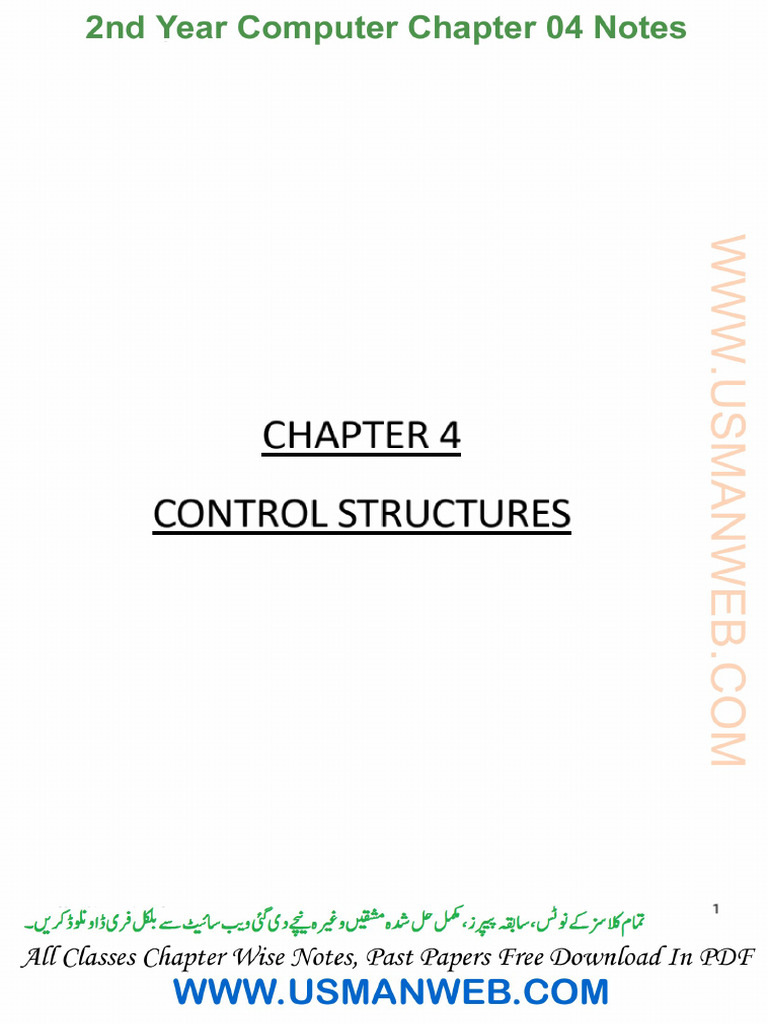 12th Computer Chapter 4 Notes | PDF