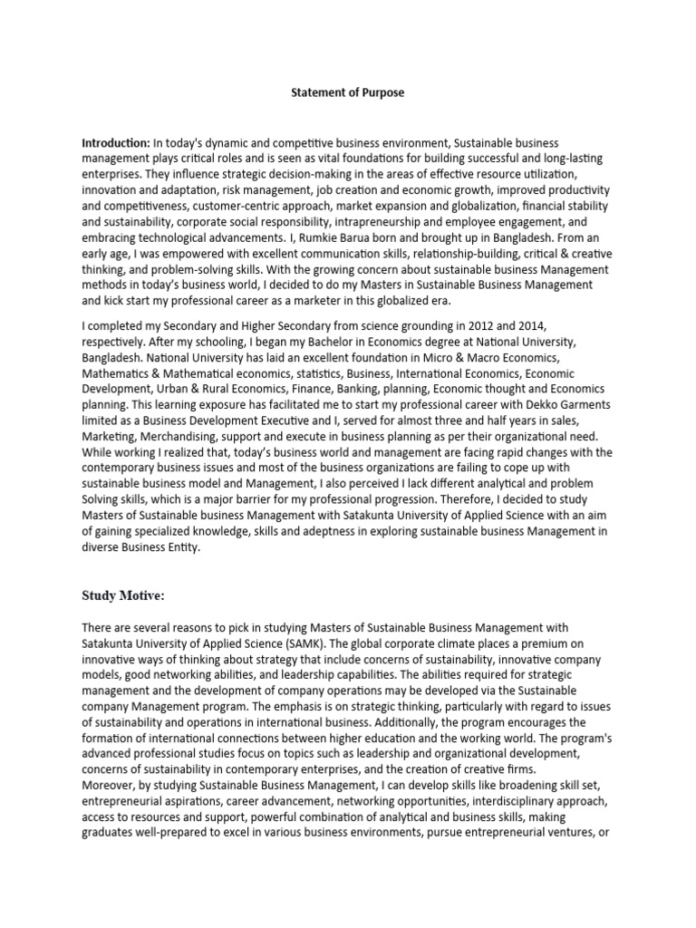 SOP SAMK- Rumkie | PDF | Sustainable Business | Sustainability