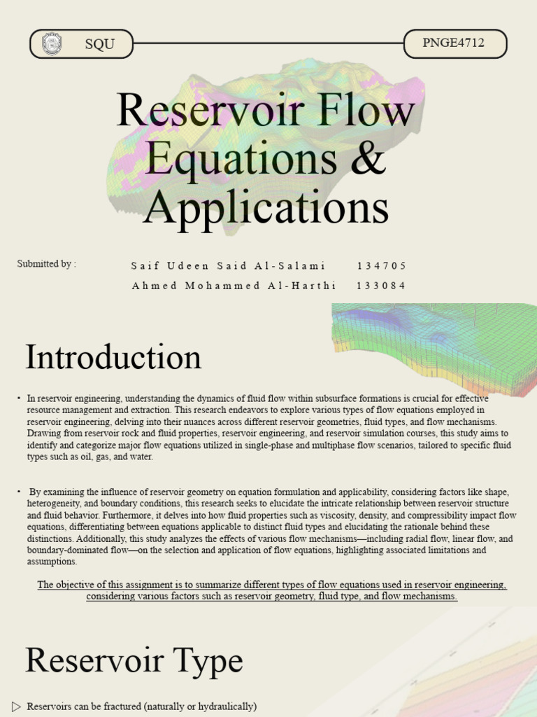 Reservoir Simulation (Final Draft) hw1 | PDF | Fluid Dynamics ... Reservoir Simulation (Final Draft) hw1 | PDF | Fluid Dynamics ...