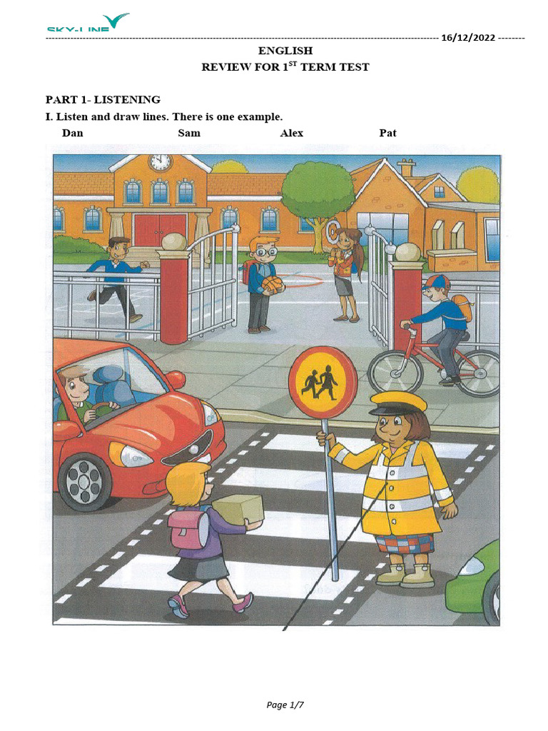 ENGLISH WRITING-GRADE 2- 1st term test | PDF