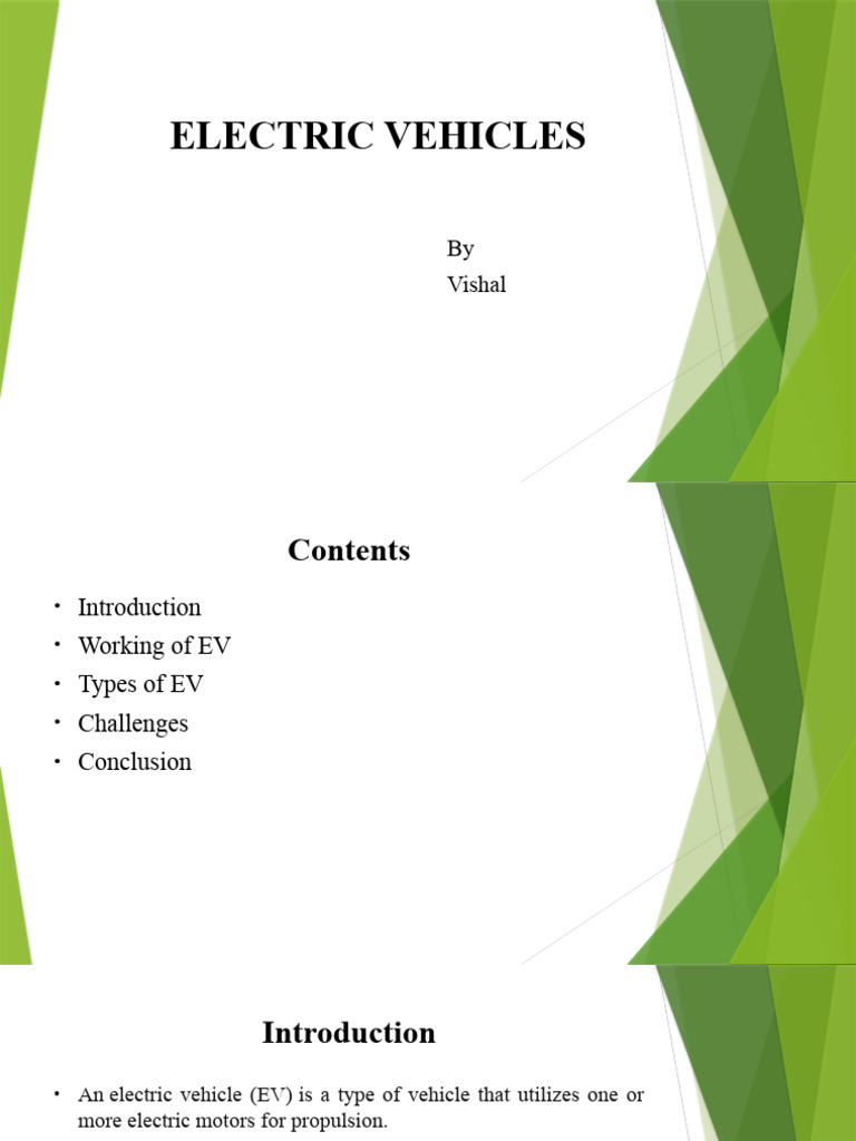 Electric Vehicles | Download Free PDF | Electric Vehicle | Plug In Hybrid