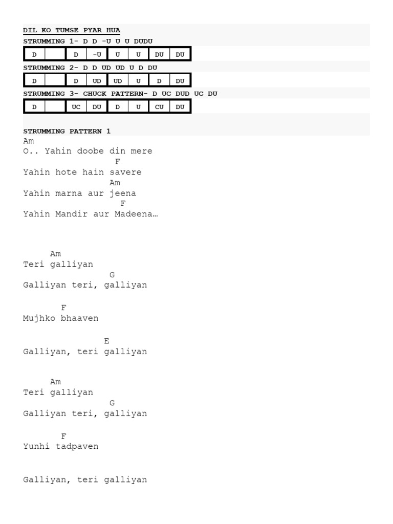 Guitar Chords | PDF