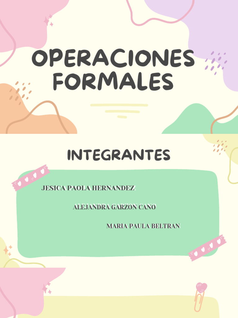 Operaciones Formales | PDF | Pensamiento | Mente