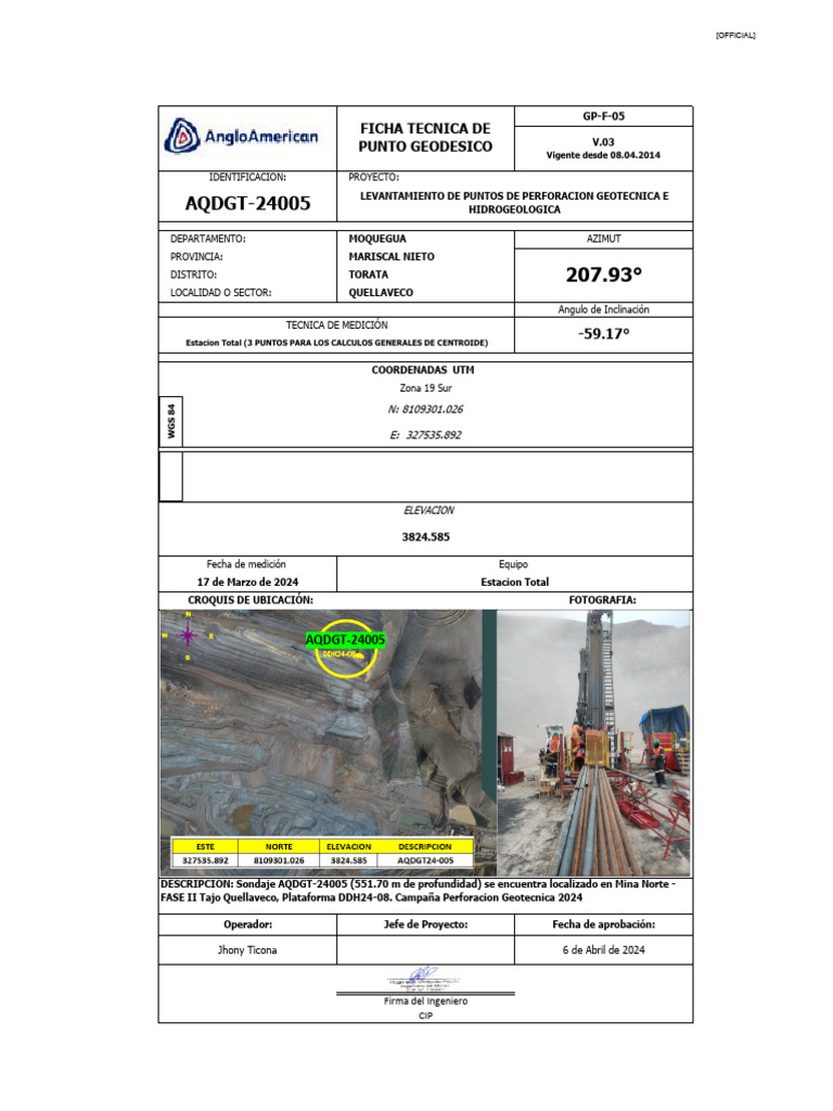240411-Ficha Técnica Levantamiento Geodésico - AQDGT-24005 - 24006 ...