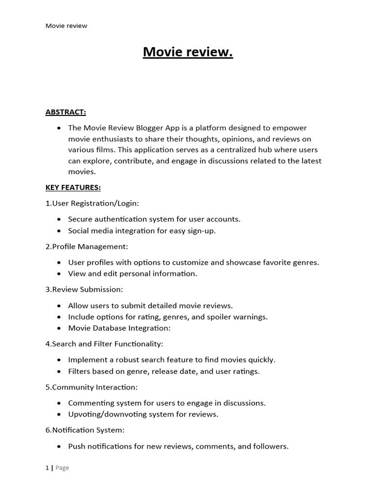 Movie Review | PDF | Databases | Html