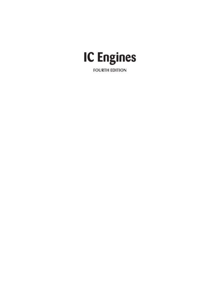 Internal Combustion Engines by Ganesan 4 Ed | PDF