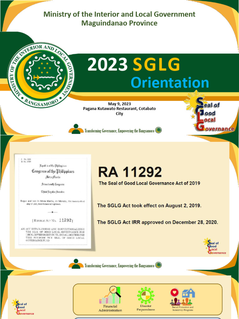 SGLG 2023 - Indicators 3 | PDF