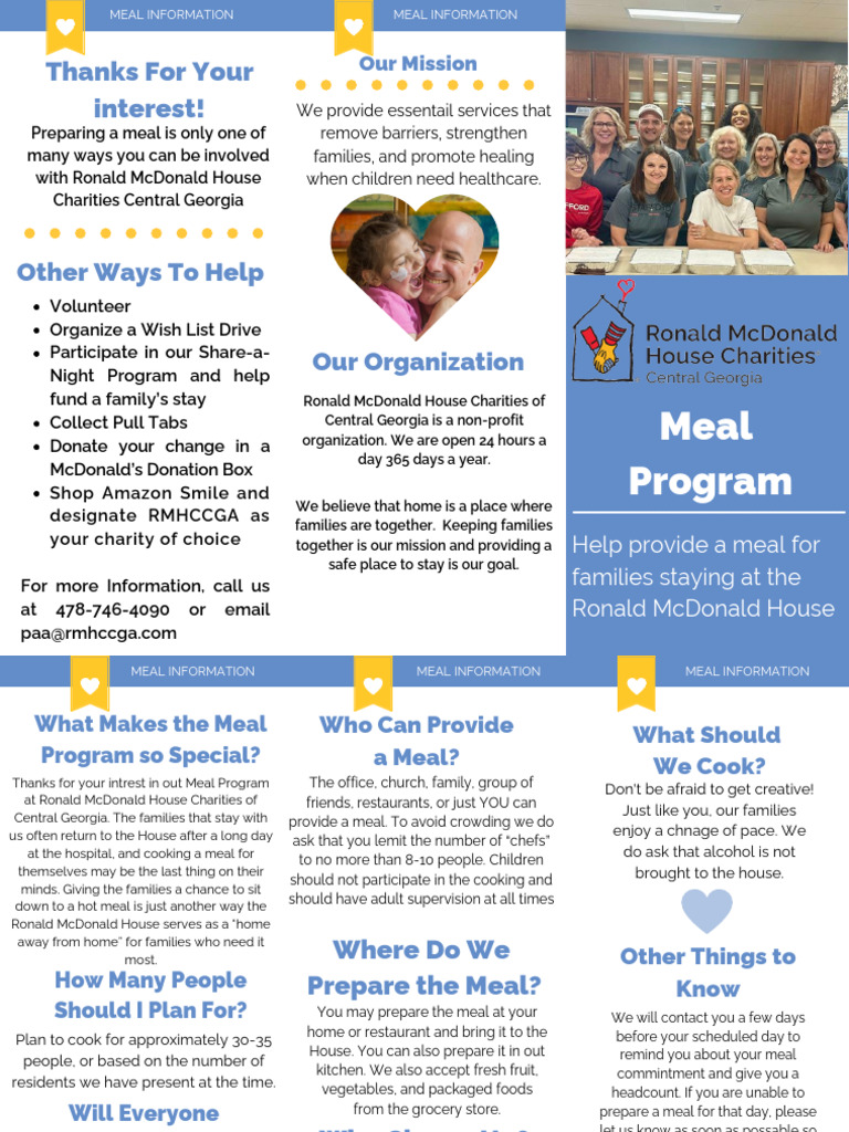 Updated Meal Brochure | PDF | Meal | Kitchen