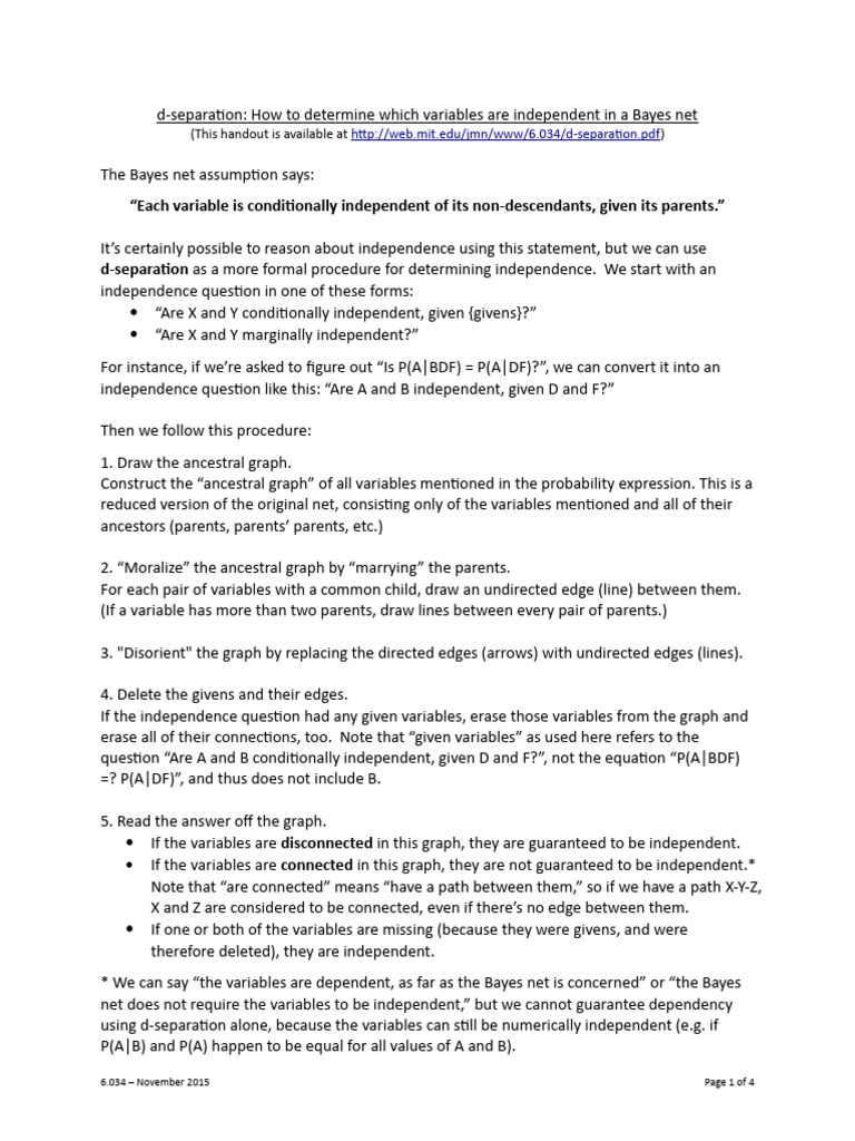 D Separation | PDF | Teaching Methods & Materials