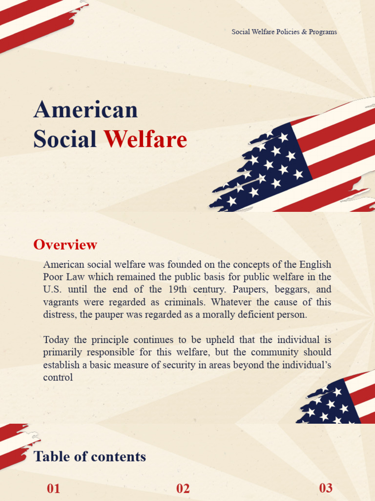 History of American Social Welfare | PDF | Welfare | Works Progress ...
