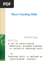 Micro-Teaching Explained | PDF | Teachers | Classroom