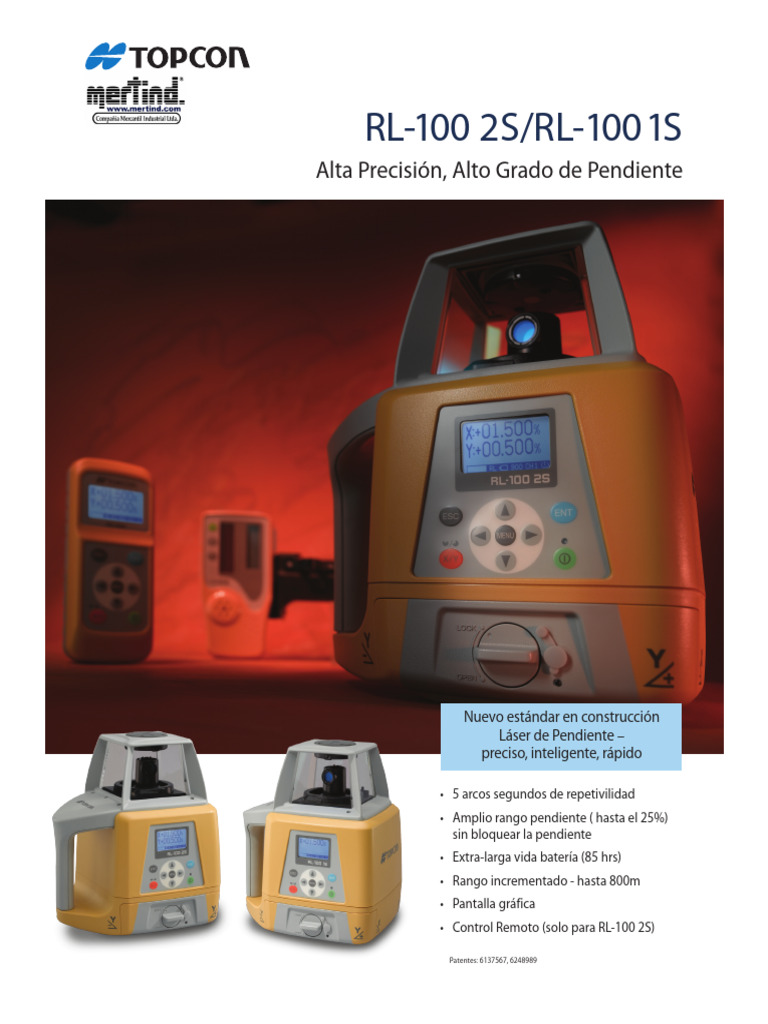 BrochureTopcon-RL100 Seriesespmtd | PDF | Informática