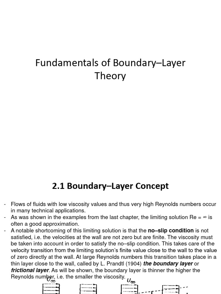 Boundary Layer Theory Lecture 2_2024 | PDF | Boundary Layer | Reynolds Number