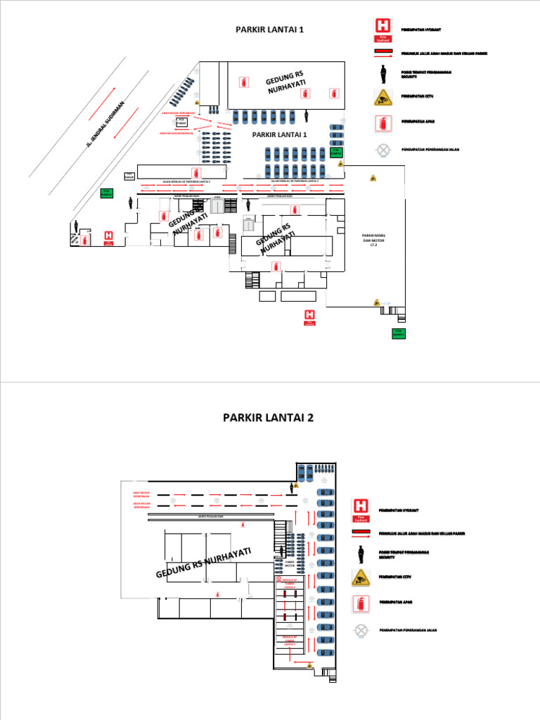1. DENAH PARKIR LANTAI 1 ,2, 3 | PDF