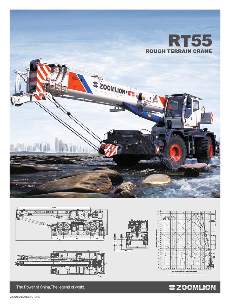 Zoomlion - Guindaste - Crane Zoomlion RT 55 | PDF