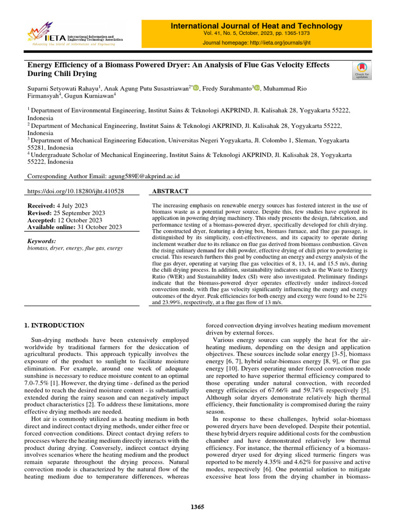 IJHT - FredyS - 2023 | PDF | Exergy | Heat Transfer