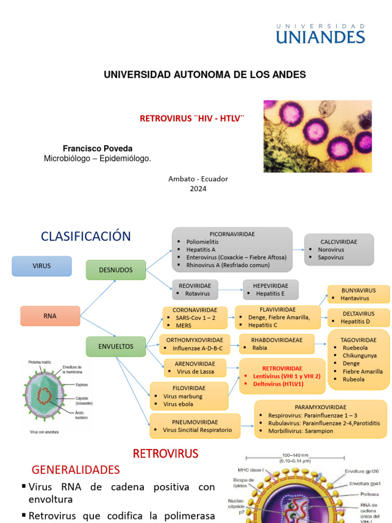 Clasificación y Patogénesis del VIH/SIDA | PDF | VIH | Retrovirus