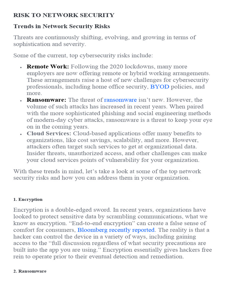 Risks Pdf Security Computer Security