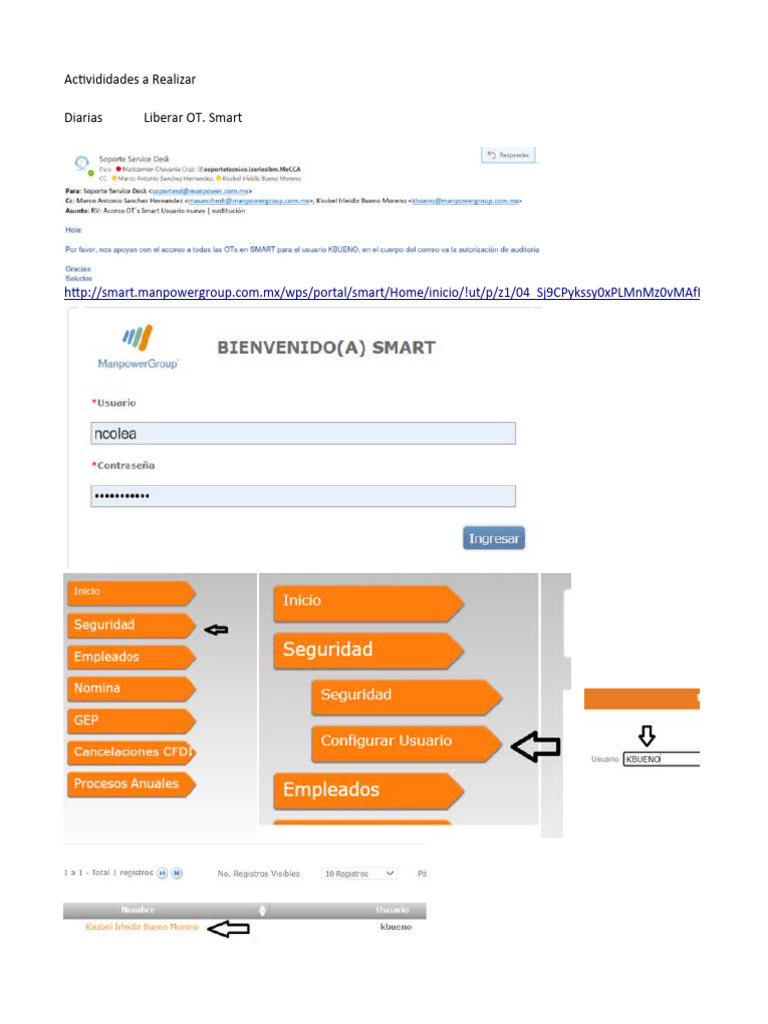 User Profile Creation N PWD Reset | PDF | Control de acceso a la ...