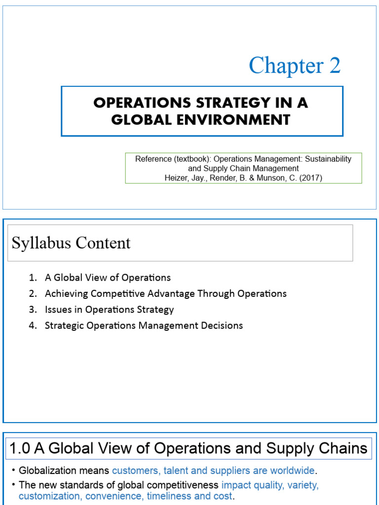 Chapter 2 (New) | PDF | Strategic Management | Outsourcing