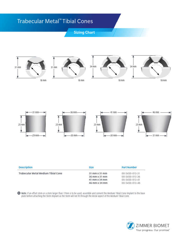 0103 2-US-en Trabecular Metal Cone Sizing Chart | Download Free PDF ...