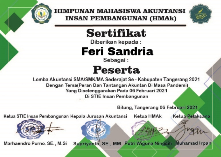 Sertif Feri2 | PDF