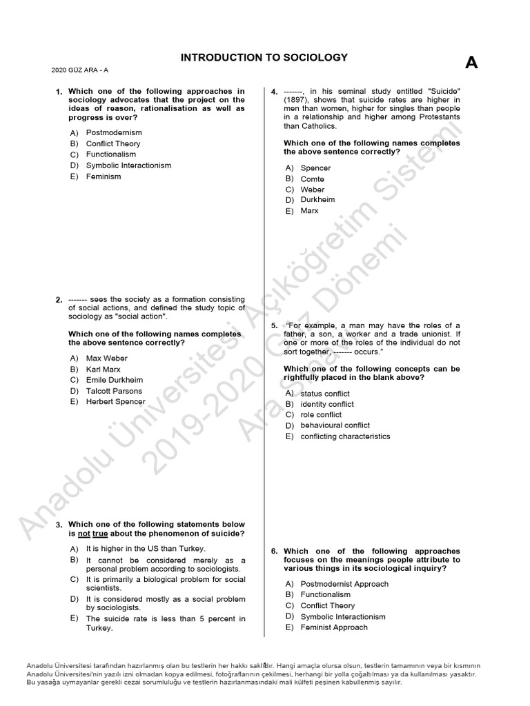 Introduction To Sociology | PDF | Sociology | Society