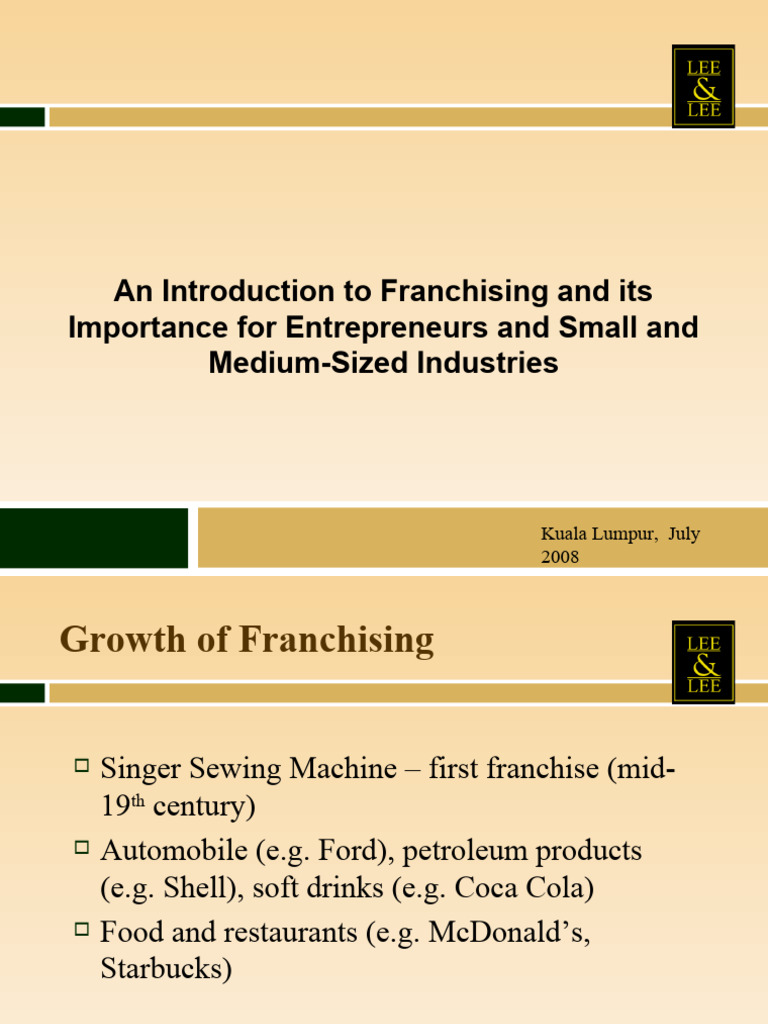 Importance of Franchising | PDF | Franchising | Business Economics