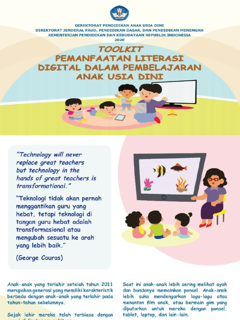 Literasi Digital Di PAUD (ICT) | PDF