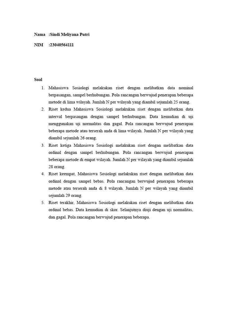 Uts Statis SMT2. | PDF