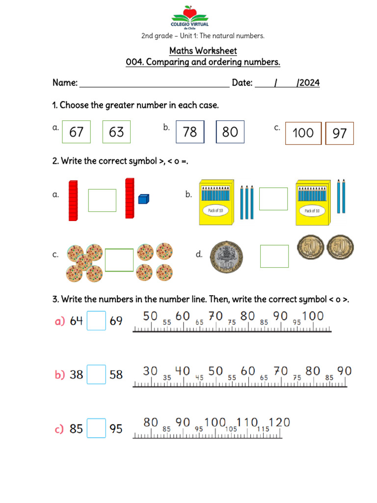 004-2°bguia de - Matemáticas-Unidad 1-Comparar y Ordernar Números ...