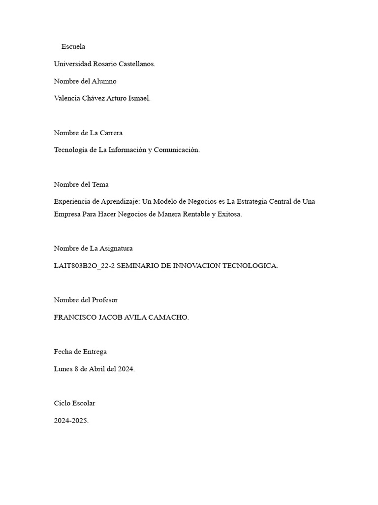 LAIT803_Asignatura Seminario de Investigacion Tecnologica_Experiencia de Aprendizaje Un Modelo ...