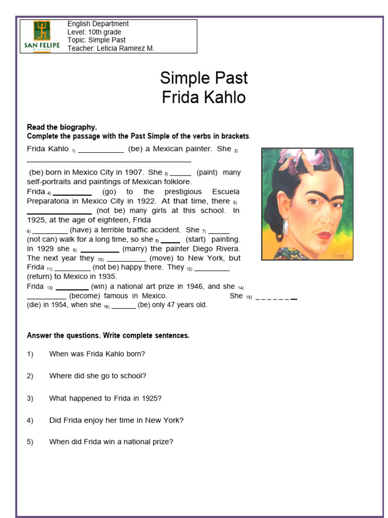 FRIDA KAHLO_ HER BIOGRAPHY | PDF