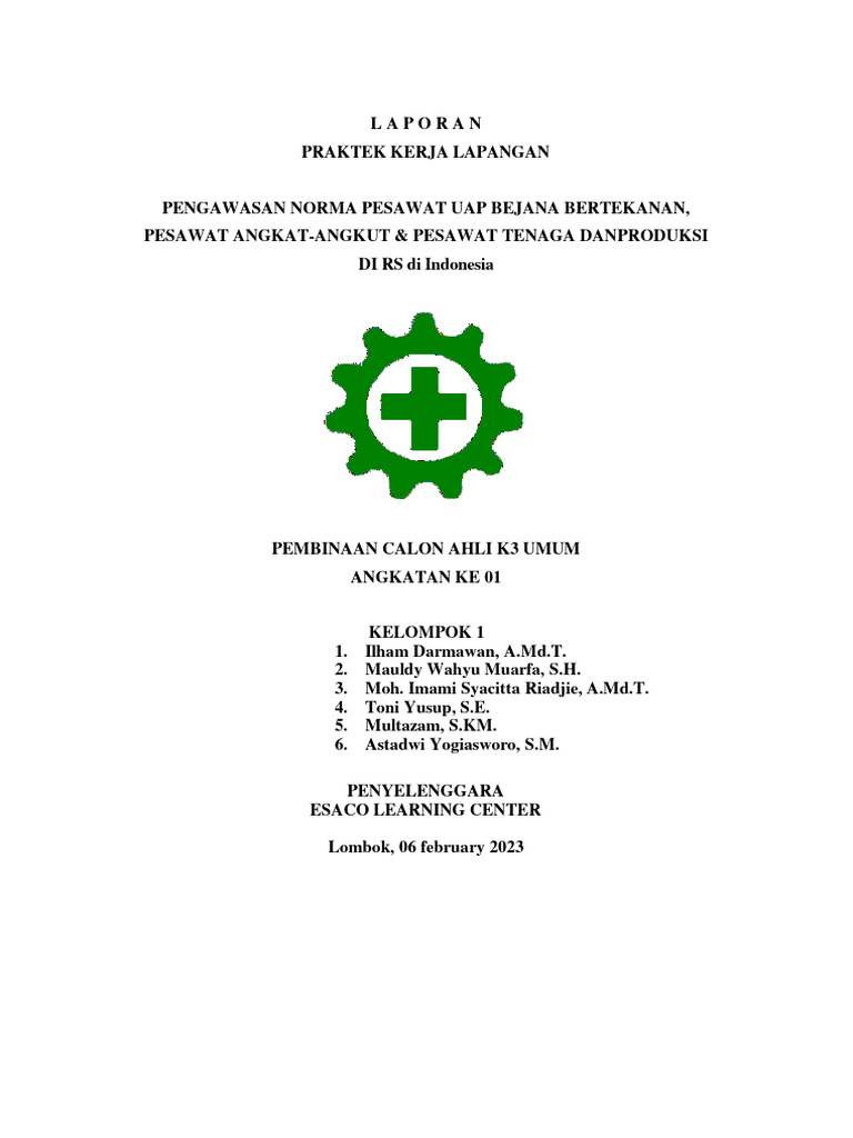 LAPORAN KELOMPOK 1 AK3U. Terbaru Fix | PDF