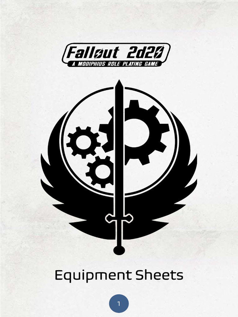 Fallout 2d20 The Equipment 2.0 | PDF | Rifle | Firearms