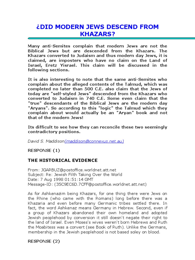 Khazars and Modern Jewish Identity | PDF | Ashkenazi Jews | Jews