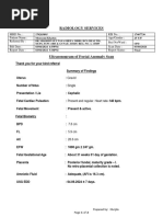 Obstetric Ultrasound Report Format | PDF | Fetus | Medical Ultrasound